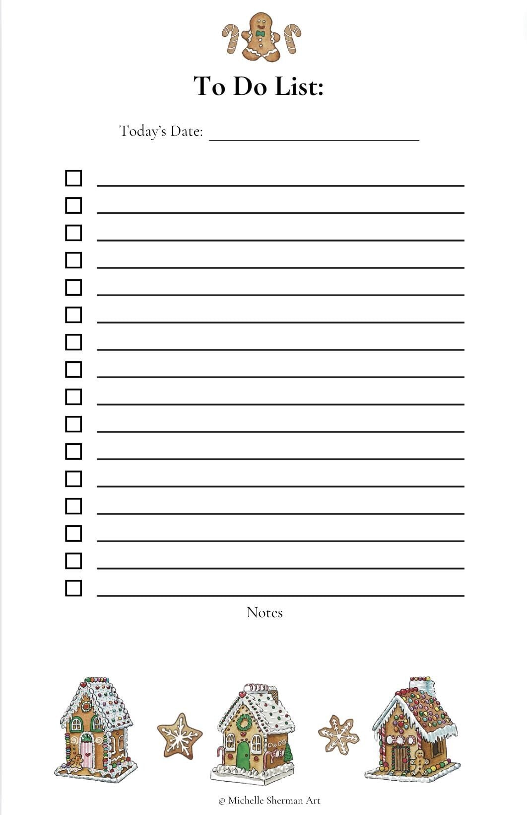 Printable Holiday To-do List! - Etsy