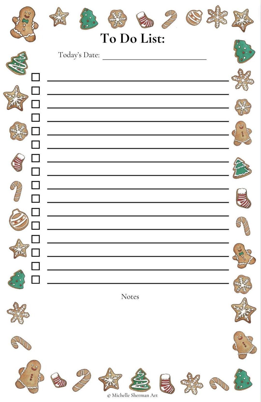 Printable Holiday To-do List! - Etsy