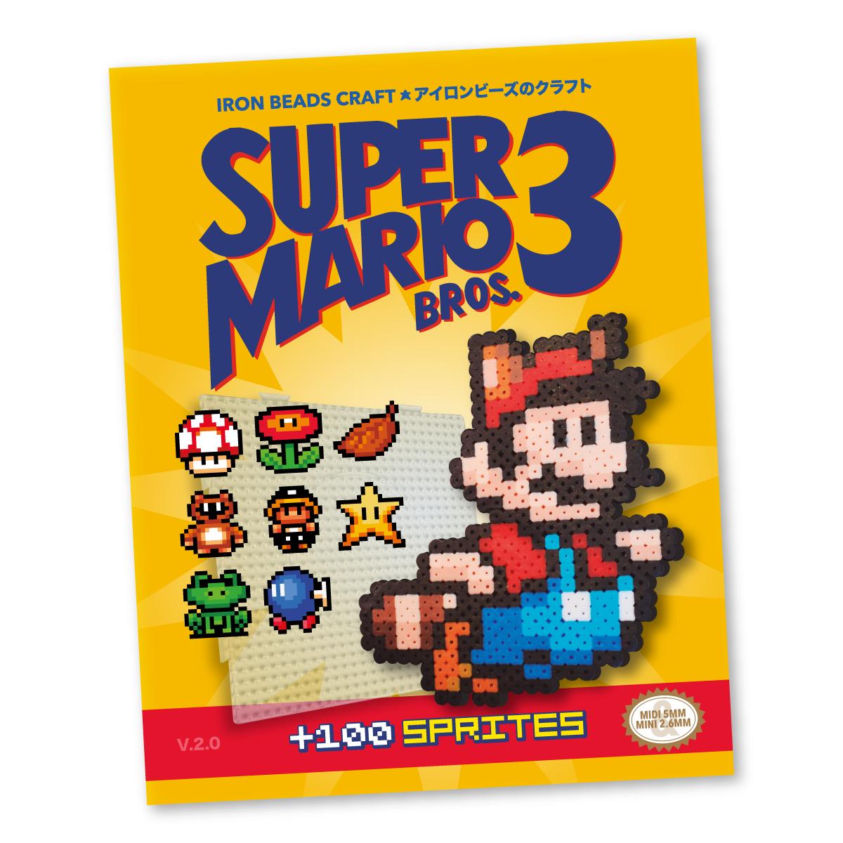 Feuille De Sprites De Mario 8 Bits Perler 80 54243 Super Mario Bros. 3