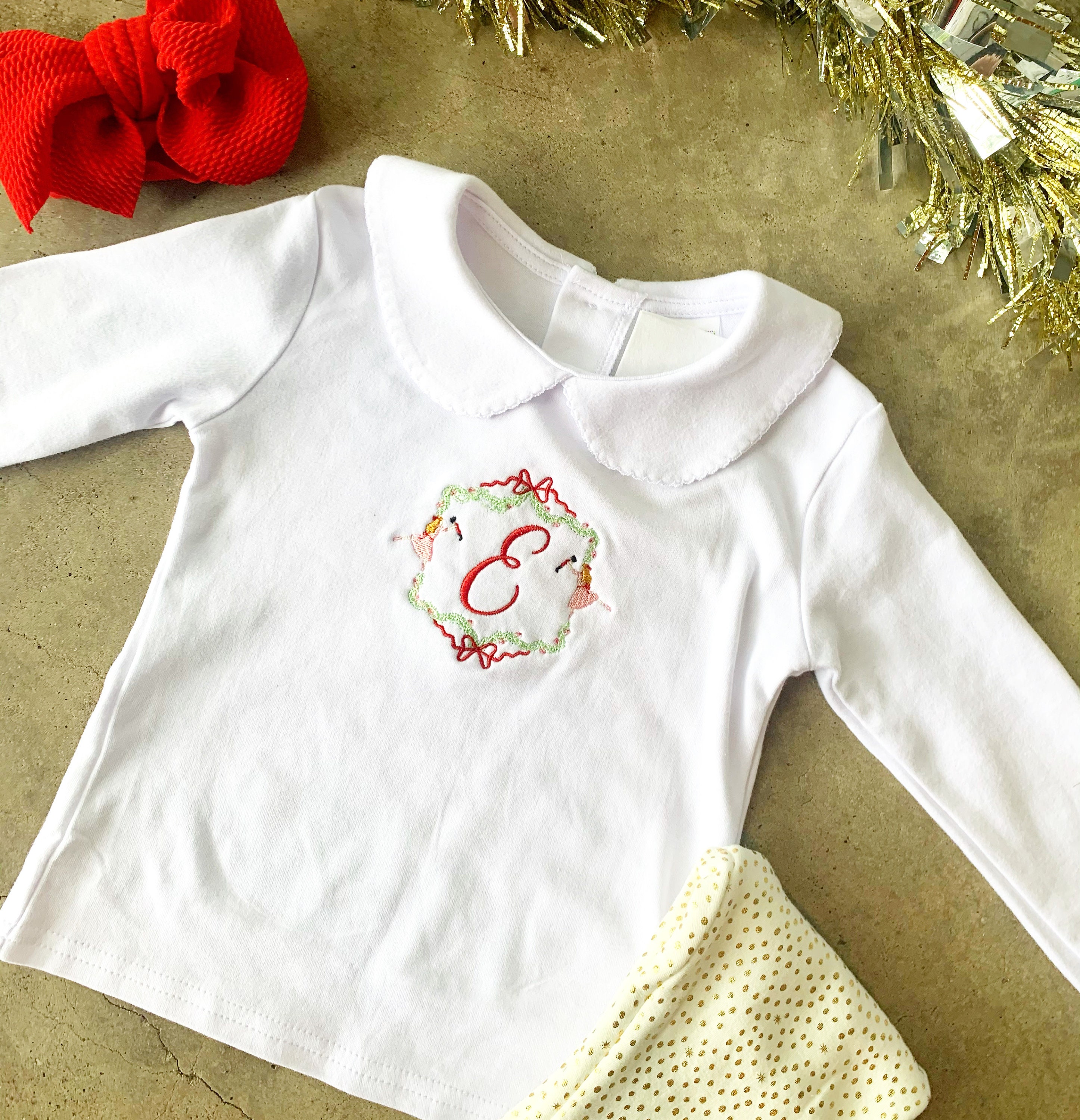 Nutcracker Christmas Peter Pan Collar Top Shirt Tee Little | Etsy