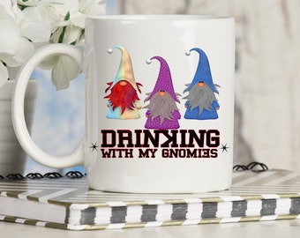 11 Oz or 15 Oz Coffee Mug-gnomes hanging With My Gnomies - Etsy