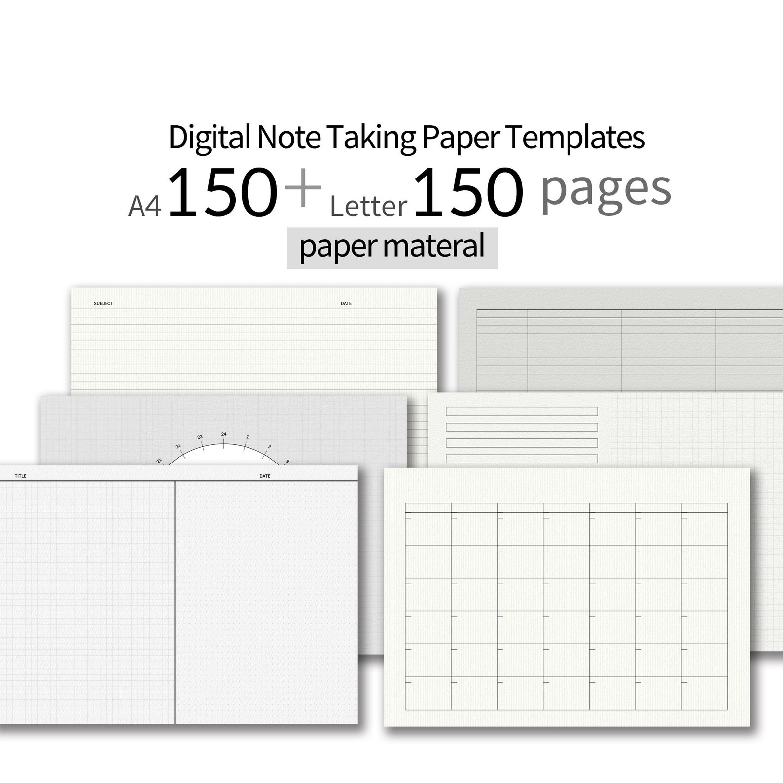 150+150pages[paper Texture 01]goodnotes, Notability Notetaking Paper ...