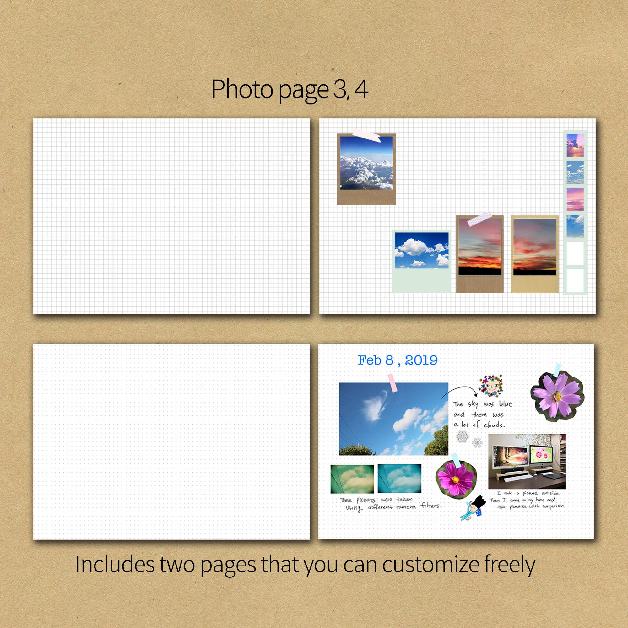 100 Digital Photo Album Ahns Digital Notebooks Photo Log - Etsy