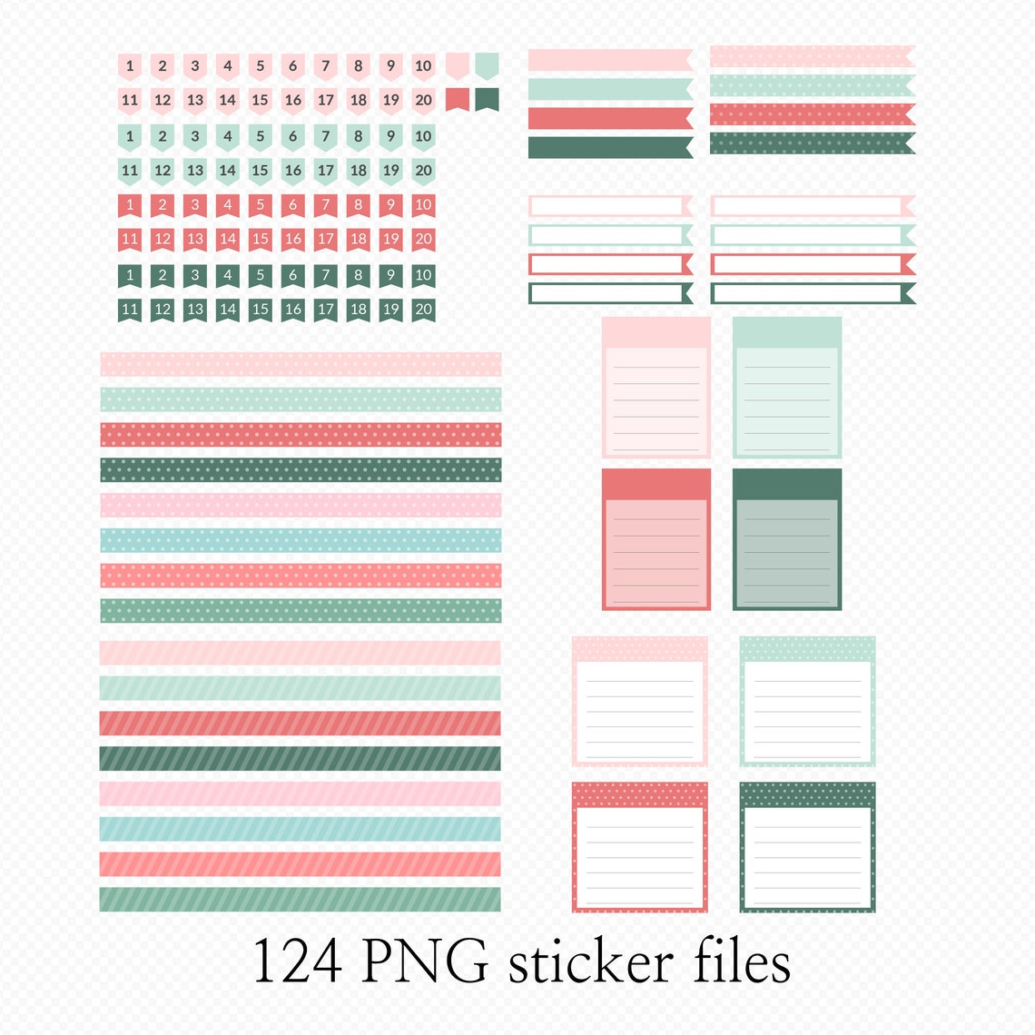 20tab-digital Notebookpink Landscape Goodnotes | Etsy