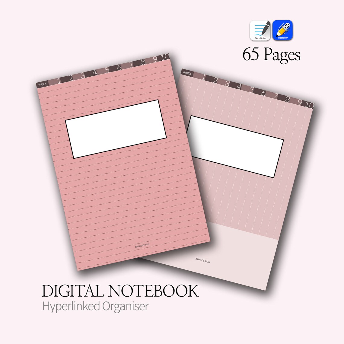 Digital Notebook Goodnotes, Notability Templates Digital Student ...