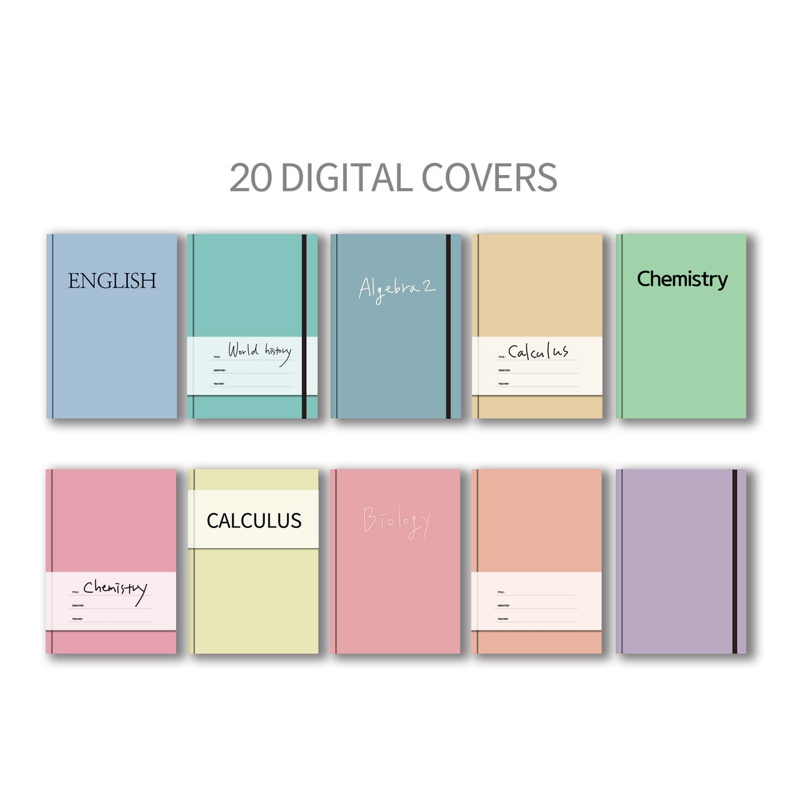 20 Digital Covers 05- Goodnotes Cover, Notability Cover,a4 ,letter ...