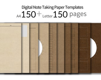 150150pagespinkgoodnotes Notability Notetaking Paper | Etsy