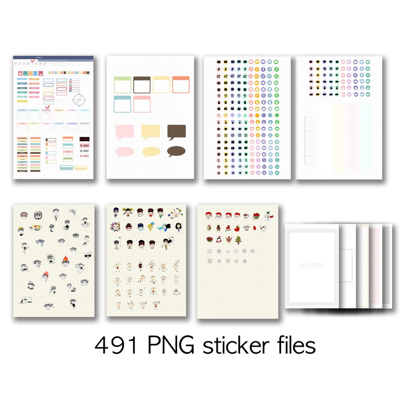 Undated Digital Bullet Journal No.11pink Portrait Vertical - Etsy