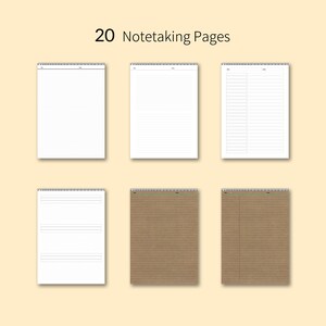 20tab-digital Notebook[kraft] Portrait - Goodnotes, Notability, Xodo ...