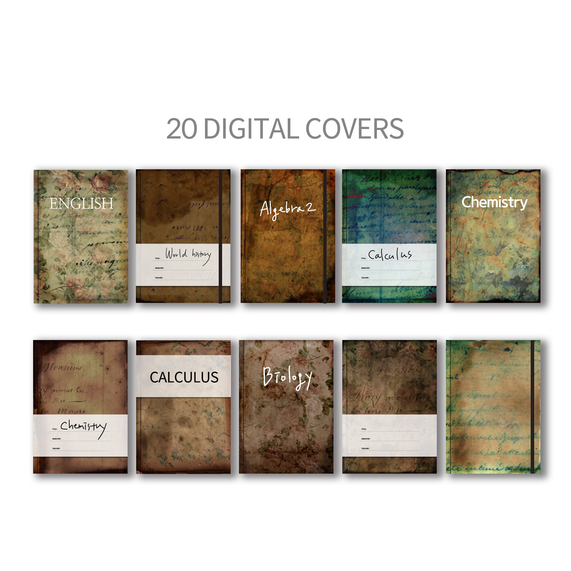 20 Digital Covers 09 - Vintage1 - Goodnotes Cover, Notability Cover ...