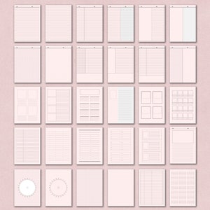 150+150pages[pink]goodnotes, Notability Notetaking Paper Templates ...