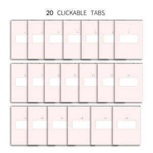 20tab-digital Notebook[pink] Portrait - Goodnotes, Notability, Xodo ...