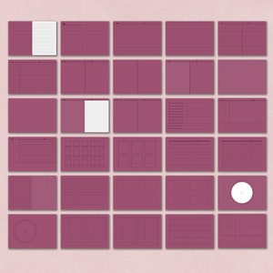 150+150pages[pink]goodnotes, Notability Notetaking Paper Templates ...