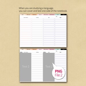 Language Study Notebook - Goodnotes, Notability Note Taking Paper ...