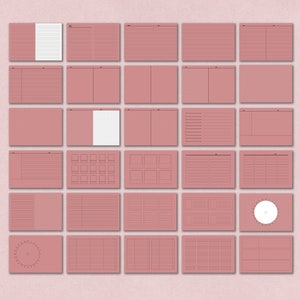 150+150pages[pink]goodnotes, Notability Notetaking Paper Templates ...