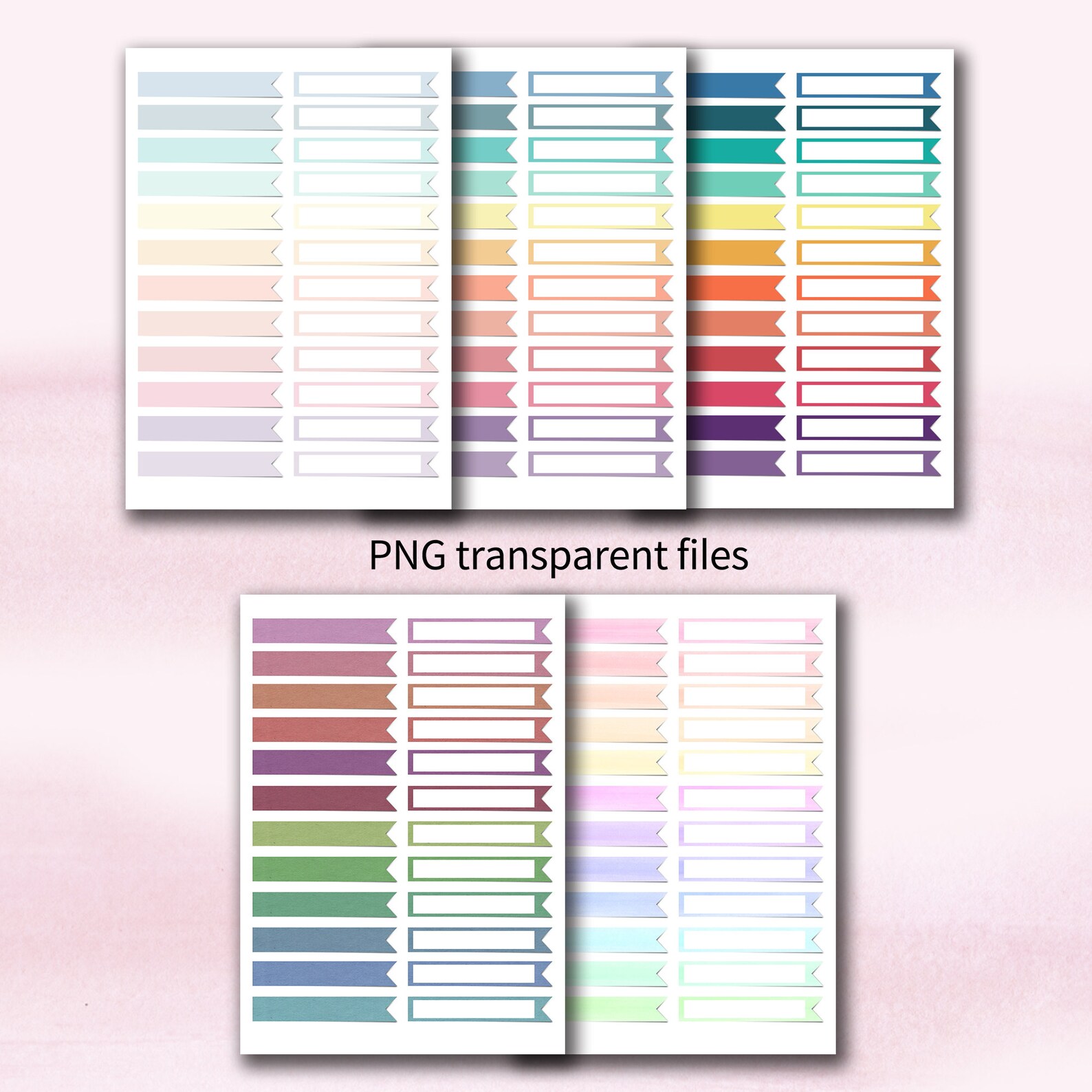 180 Digital Sticky Notes COLORS Goodnotes Sticky Notes - Etsy