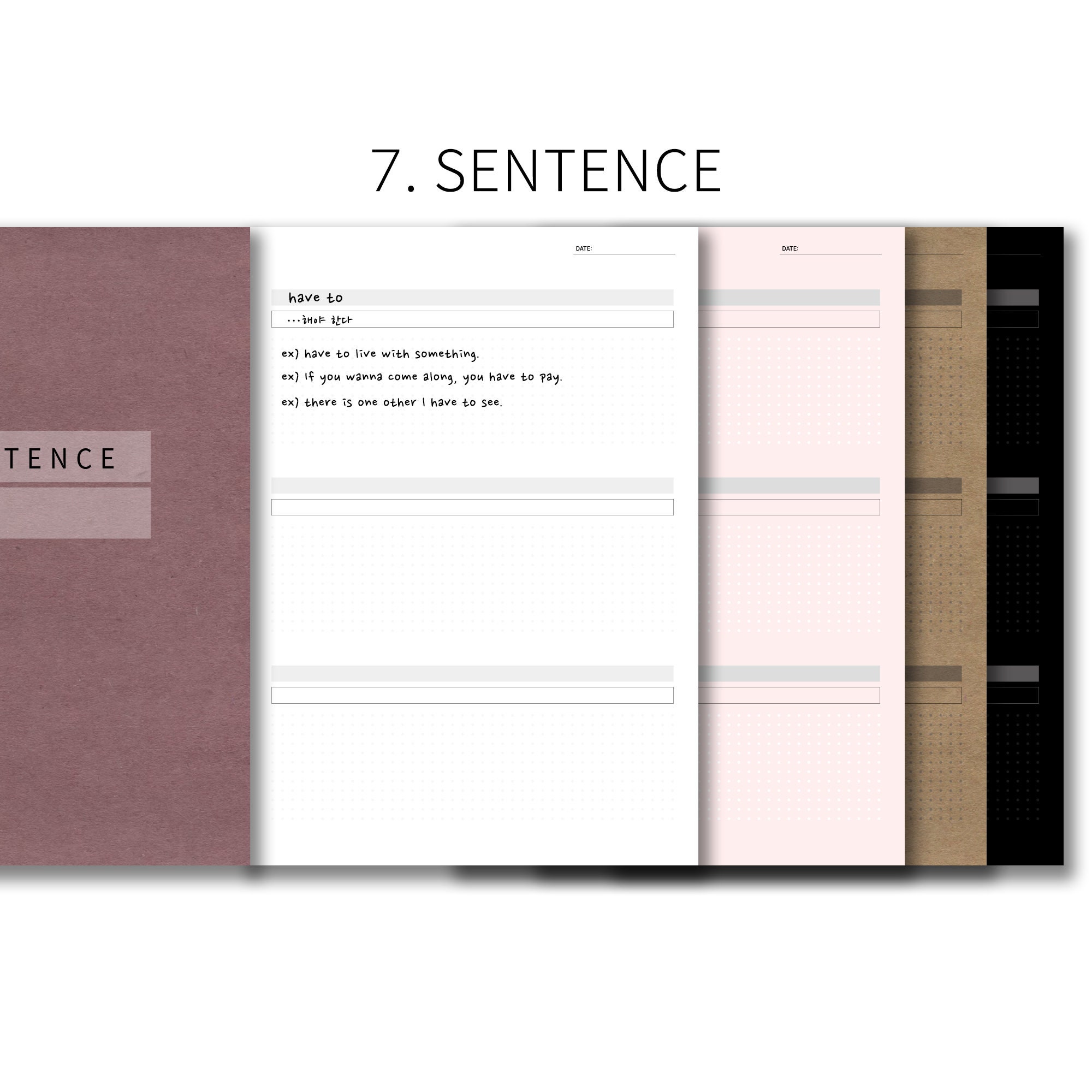 Language Study Notebook 2 GoodNotes NoteTaking Paper | Etsy