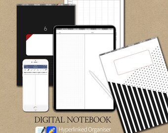 Digital Notebook Goodnotes Notability Templates Digital | Etsy