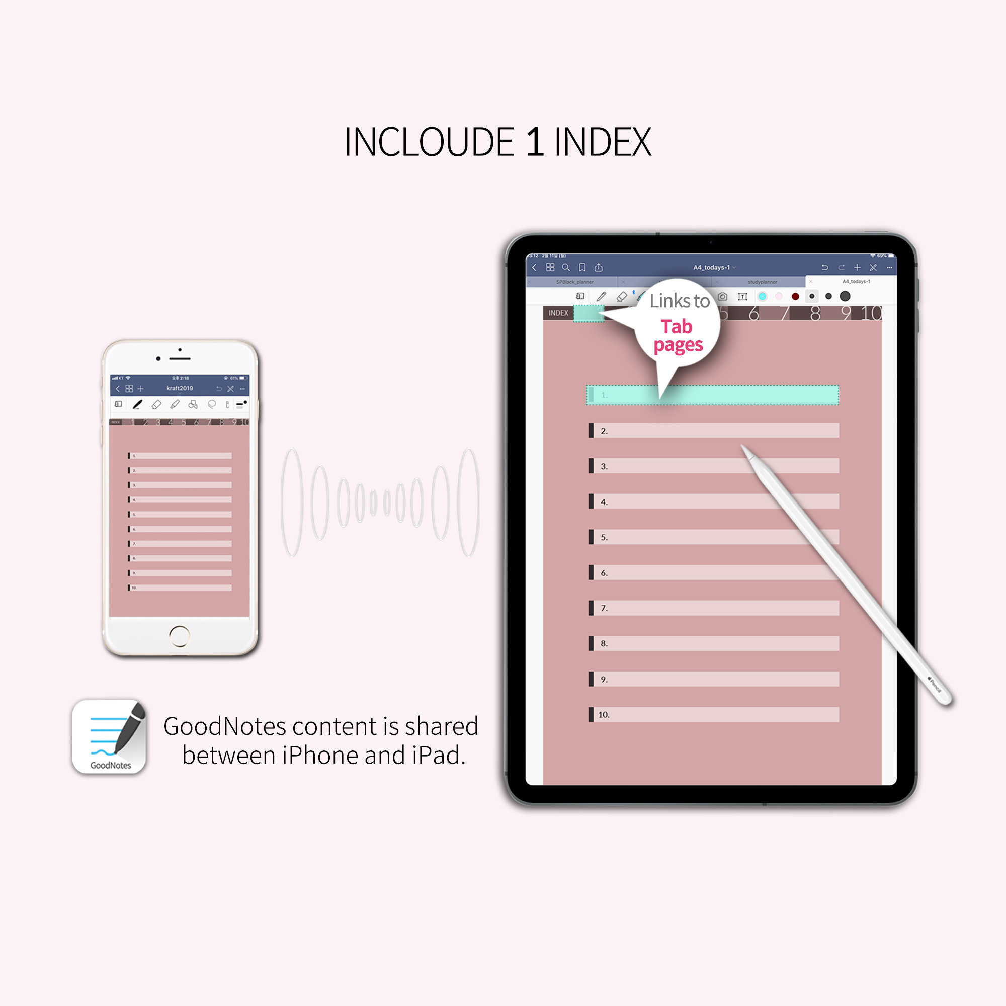Digital Notebook Goodnotes, Notability Templates Digital Student ...
