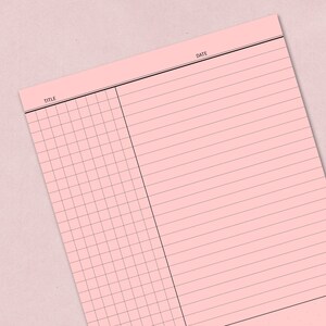 150+150pages[pink]goodnotes, Notability Notetaking Paper Templates ...