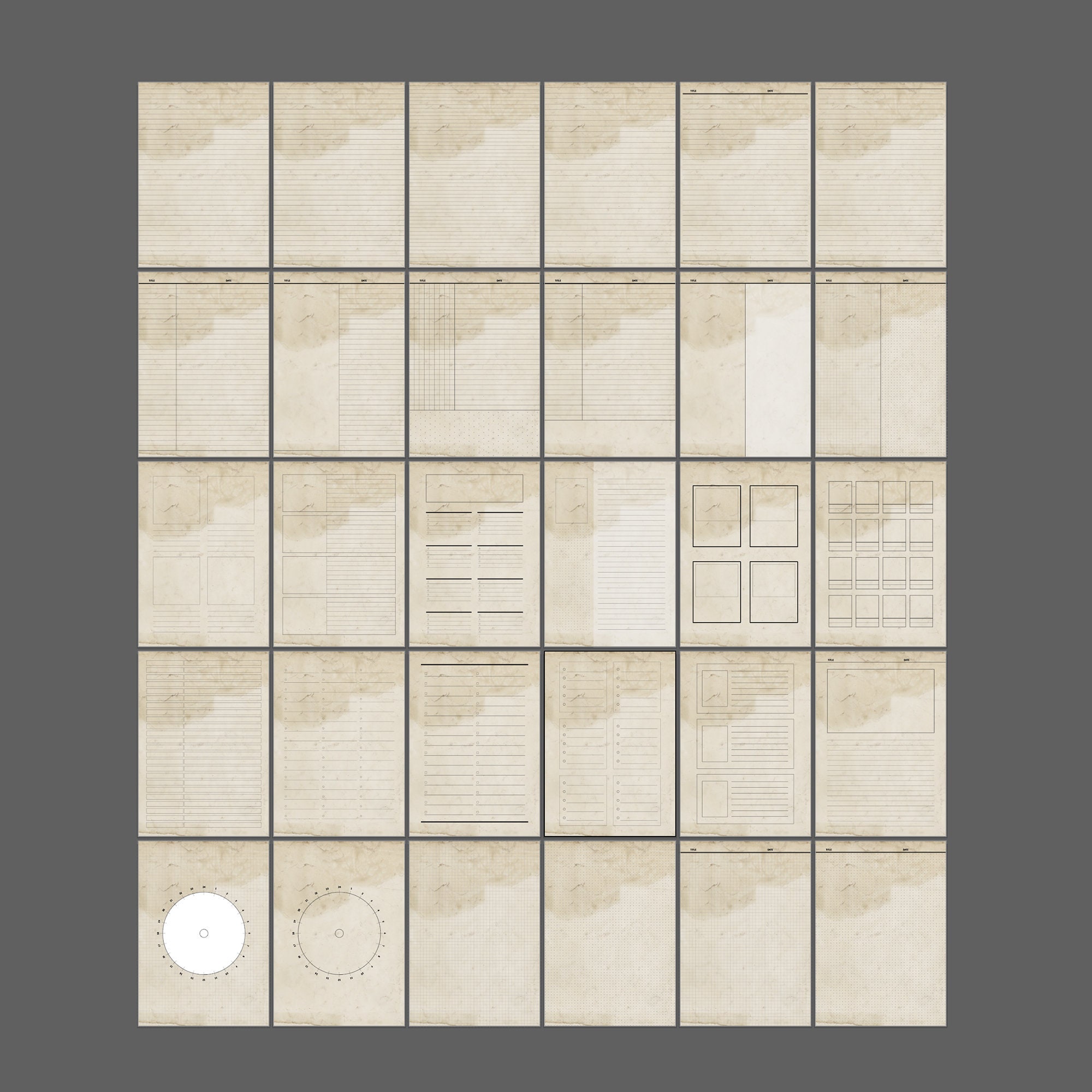 150150pagesvintage Papersgoodnotes Notability Notetaking - Etsy