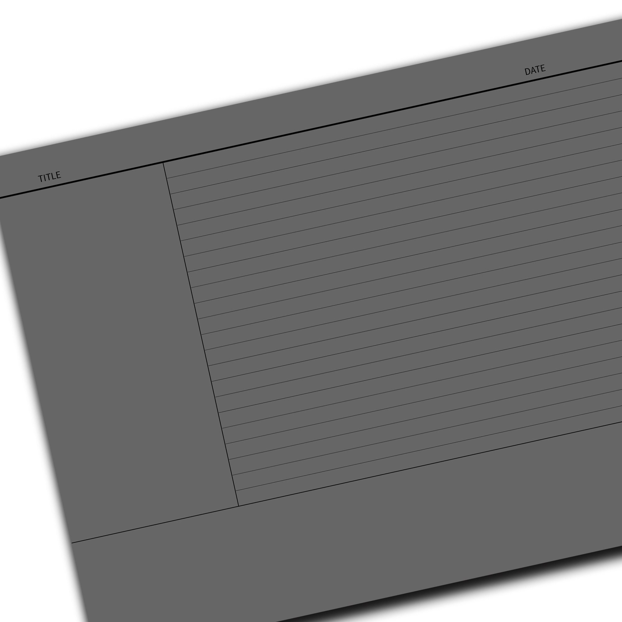 150150pagesgrayblackgoodnotes, Notability Notetaking Paper Templates ...