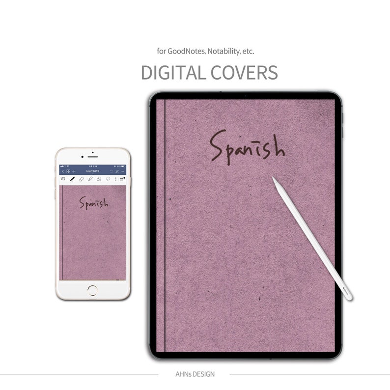 20 Digital Covers 02 - Goodnotes Cover, Notability Cover - Letter Size ...