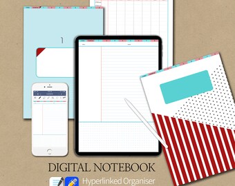 Digital Notebook Goodnotes Notability Templates Digital | Etsy