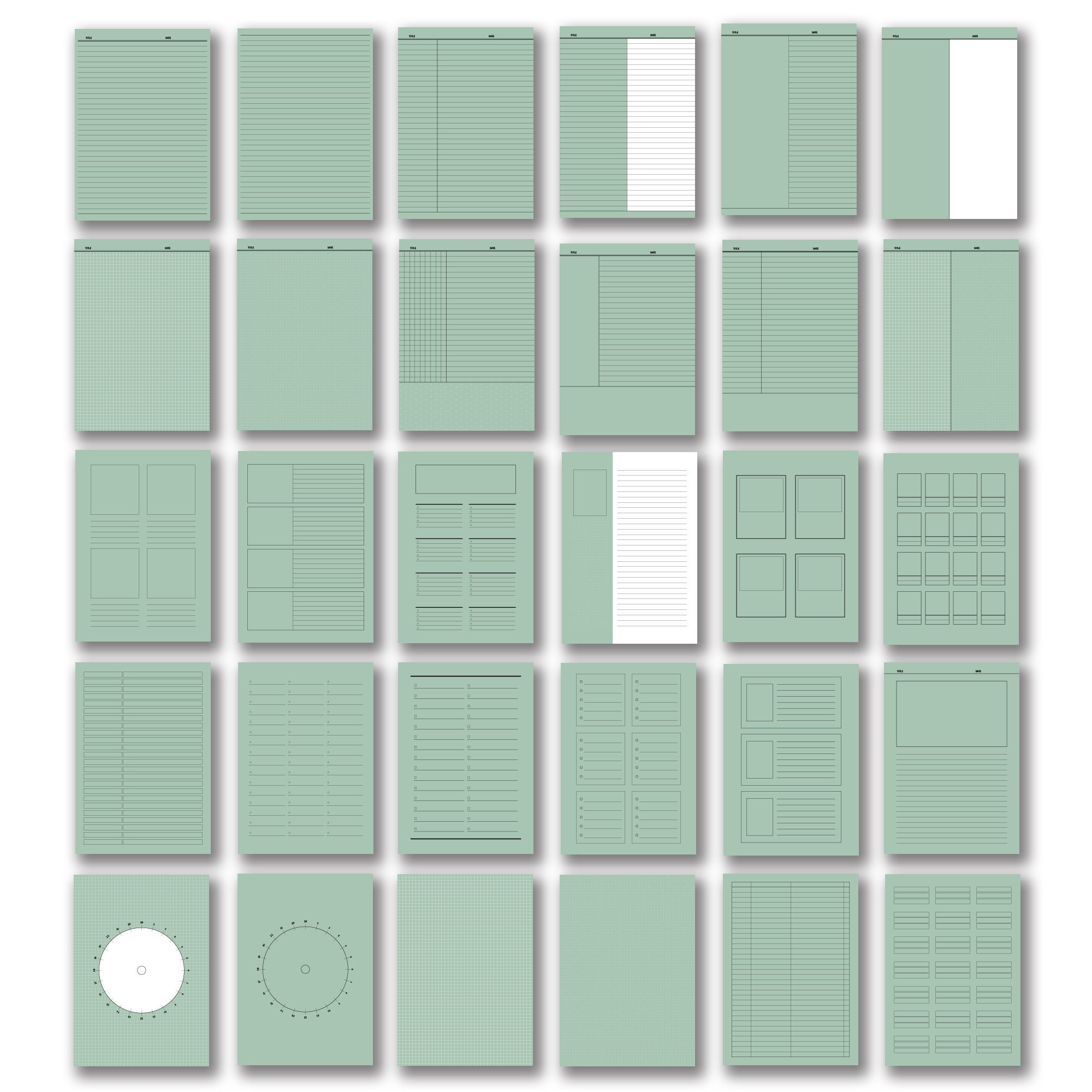 150+150pages[color2]goodnotes, Notability Notetaking Paper Templates ...