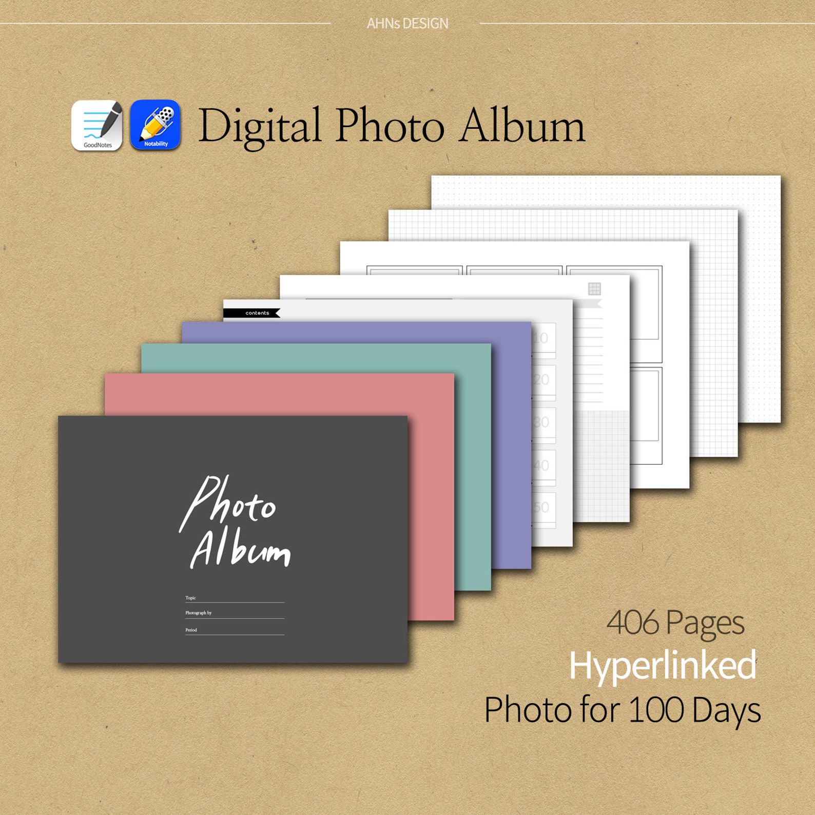 100 Digital Photo Album Ahns Digital Notebooks Photo Log - Etsy