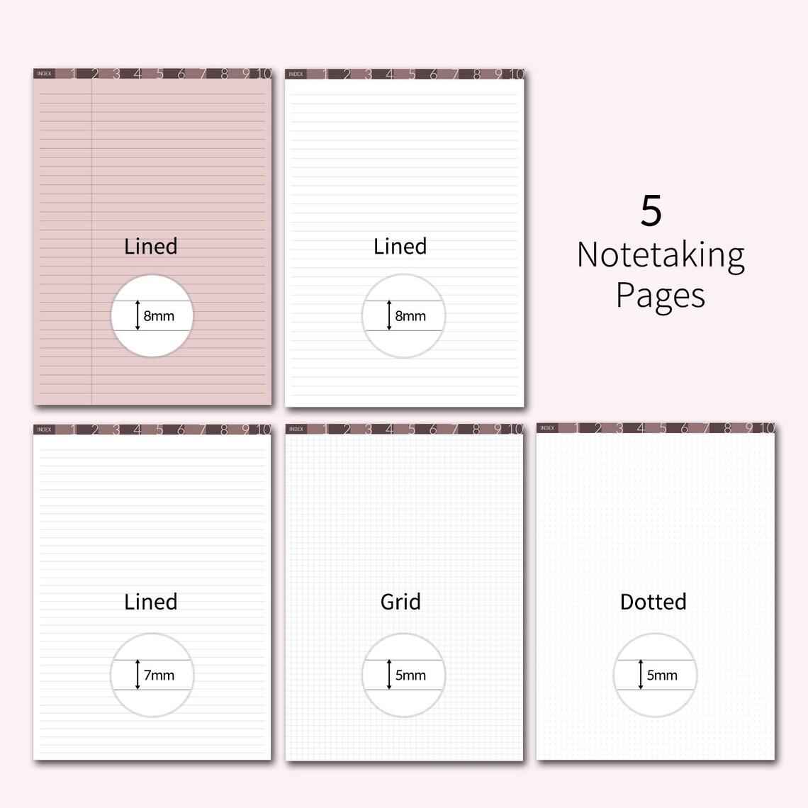 Digital Notebook Goodnotes, Notability Templates Digital Student ...