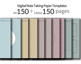 150150pageskraftgoodnotes Notability Notetaking Paper | Etsy