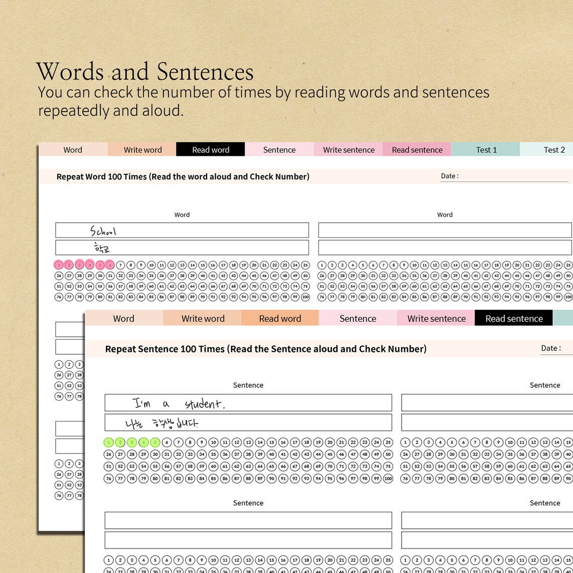 Language Study Notebook Goodnotes Notability Note Taking - Etsy