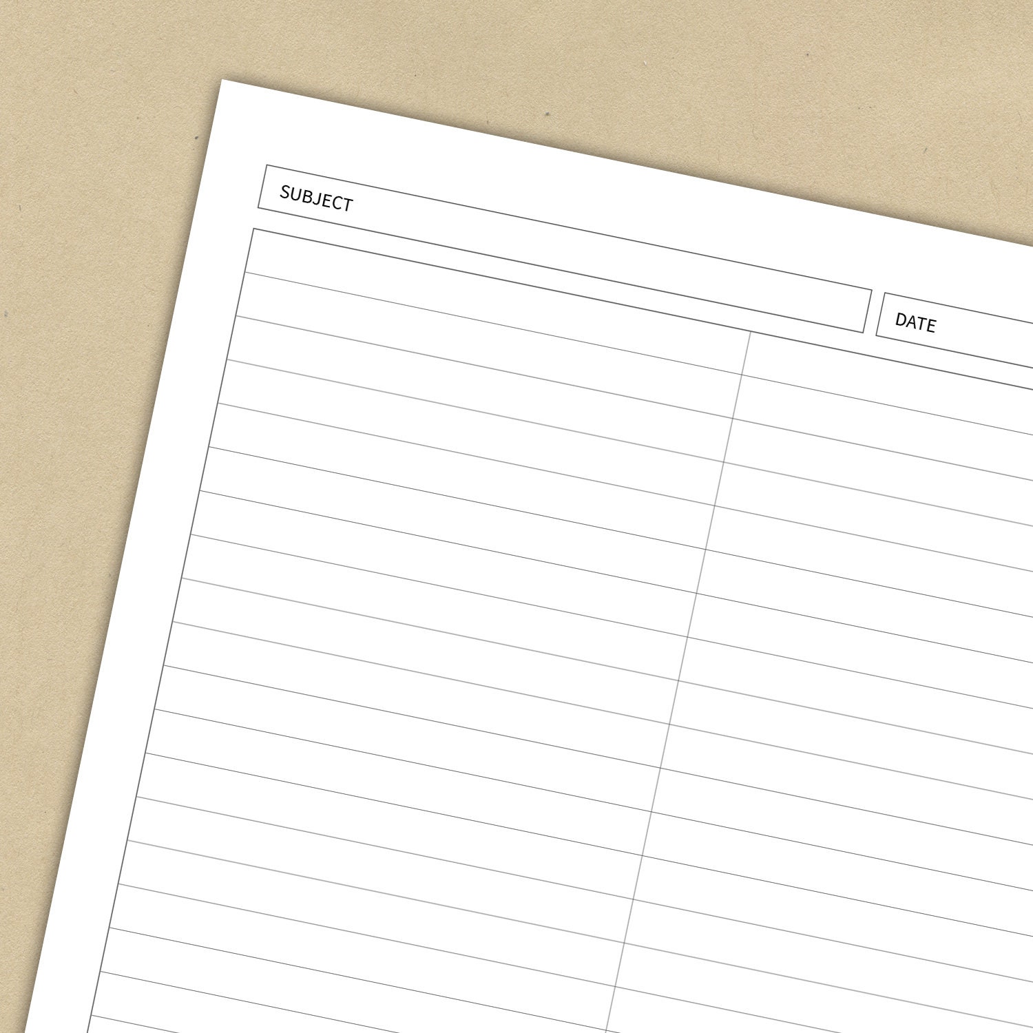 30pages-gray Line-goodnotes Notability Notetaking Paper - Etsy