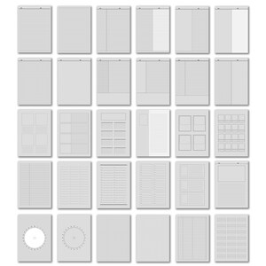 150+150pages[black+gray]goodnotes, Notability Notetaking Black Paper ...