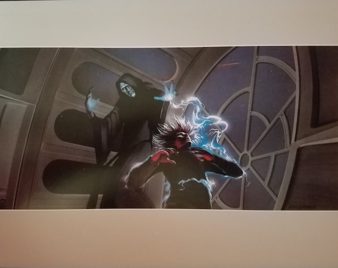 Vintage 1982 Star Wars Return of the Jedi Final Battle Emperor Vs. Luke ...