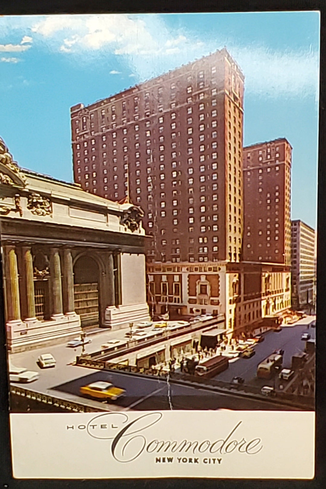 Vintage 1964 Commodore Hotel, NYC Postcard - Etsy