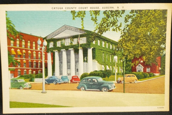 Postcard NY Cayuga County Court House Auburn New York - Etsy