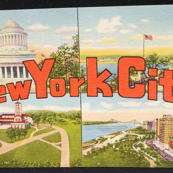 Big Letter Postcards - Etsy