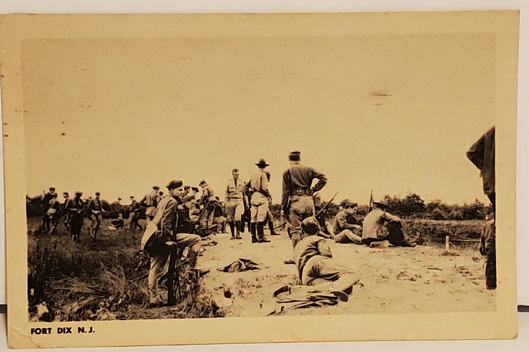 Postcard RPPC Soldiers Fort Dix New Jersey - Etsy