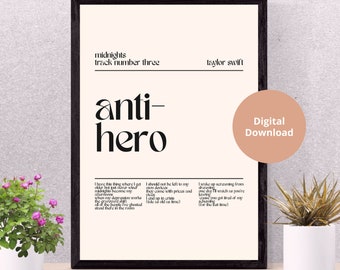 Taylor Swift Anti-hero Eras Tour Swiftie Merch - Etsy