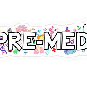 Pre-med Sticker, Gifts for Pre-meds, Pre-med Student, Gifts for College ...