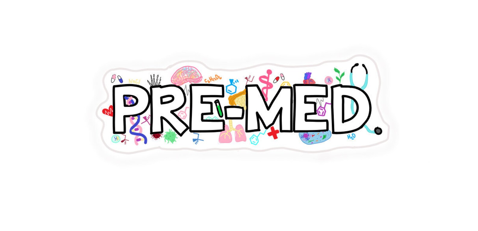 Pre-med Sticker Gifts for Pre-meds Pre-med Student Gifts | Etsy