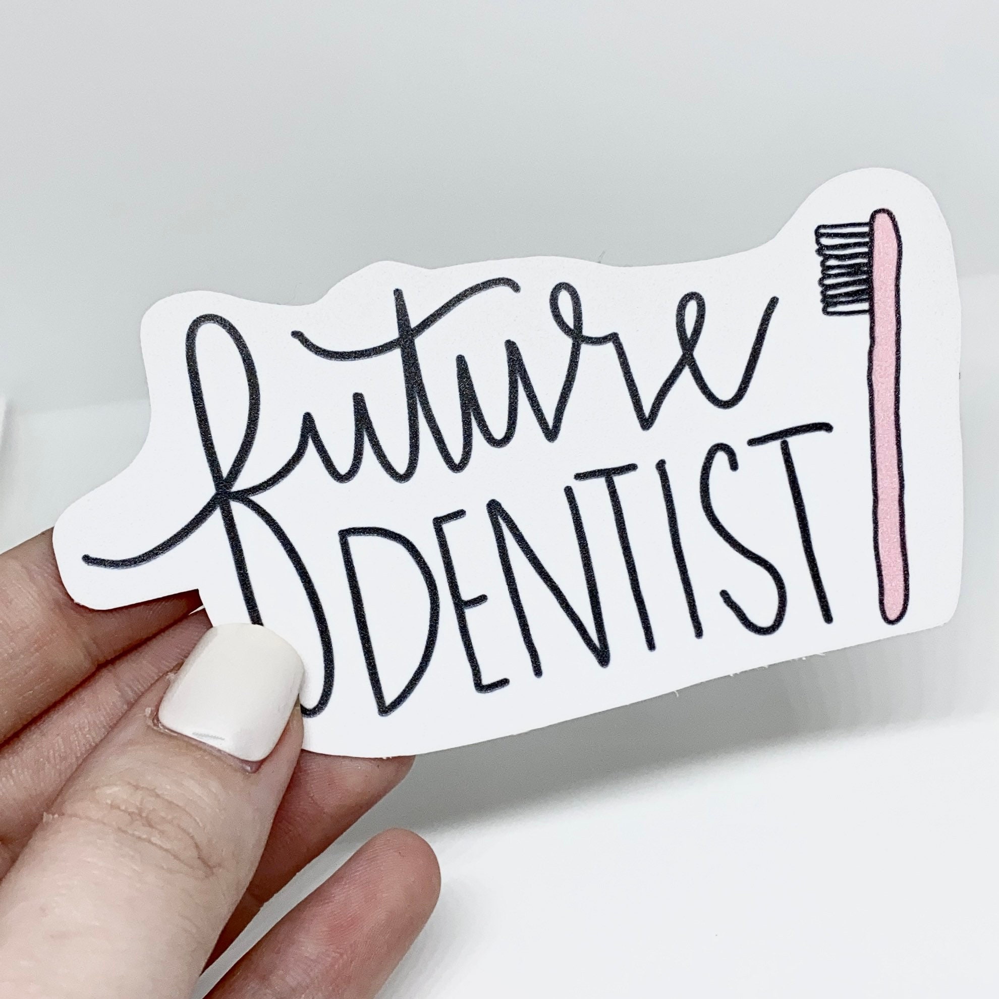 Future Dentist Sticker Gift for Dental Students Toothbrush - Etsy