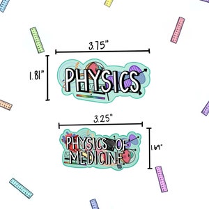 Physics Sticker: Science STEM Laptop Decal - Etsy