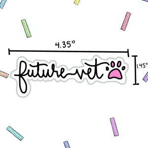 Future Vet Paw Print Sticker: Waterproof Laptop Decal - Etsy