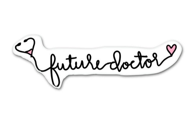 Future Doctor Sticker: Pre-med Student Gift, Waterproof Laptop Decal - Etsy