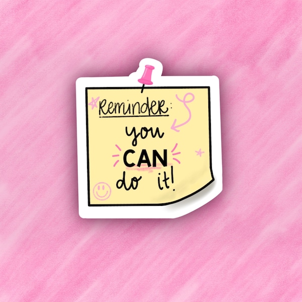 You Can Do It Decal - Etsy