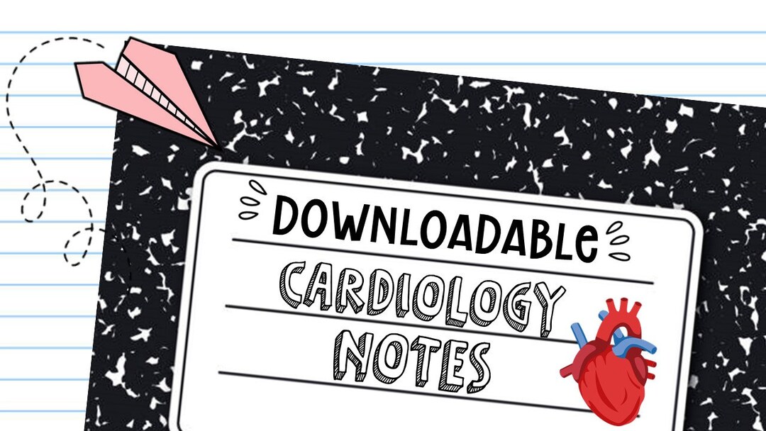 Cardiology Notes: Med School Quick Guide (PDF) - Etsy