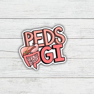 Pediatric GI Sticker: Digestive System Vinyl Decal - Etsy